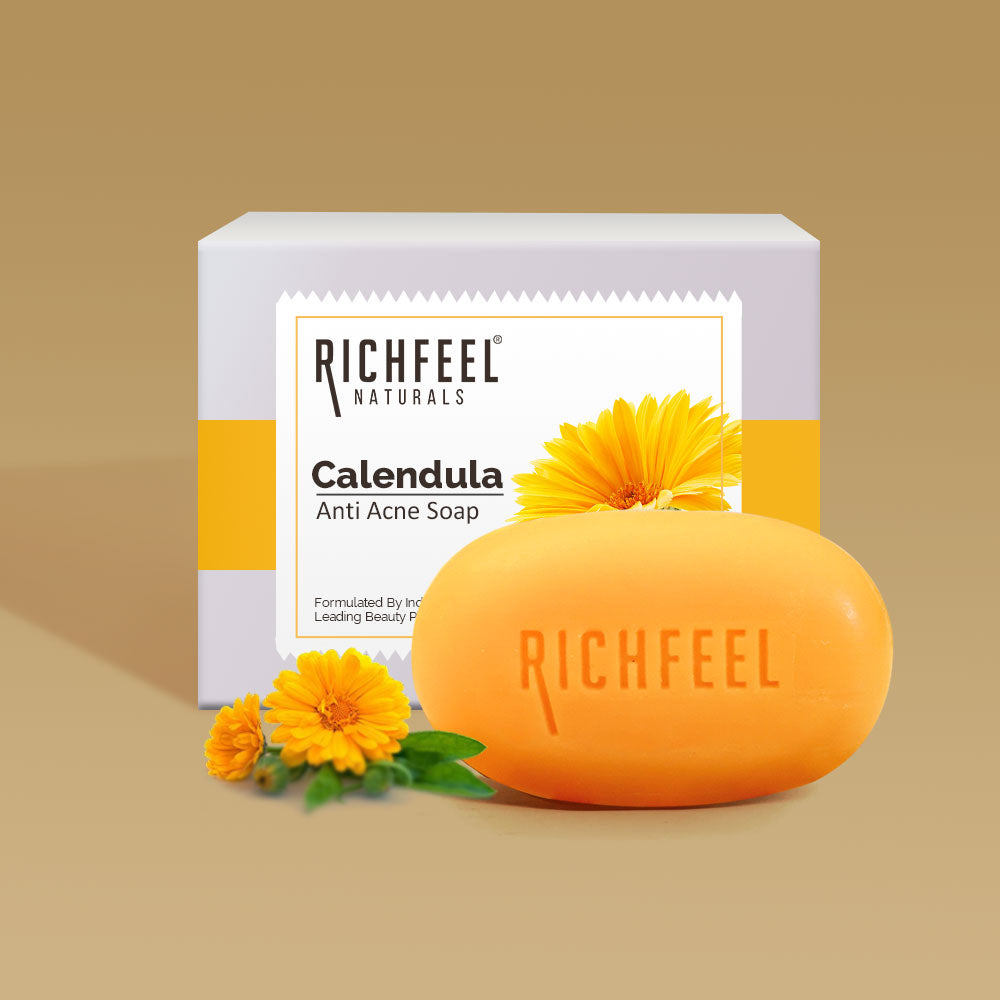 Richfeel Calendula Anti Acne Soap 75 g – richfeelnaturals.com