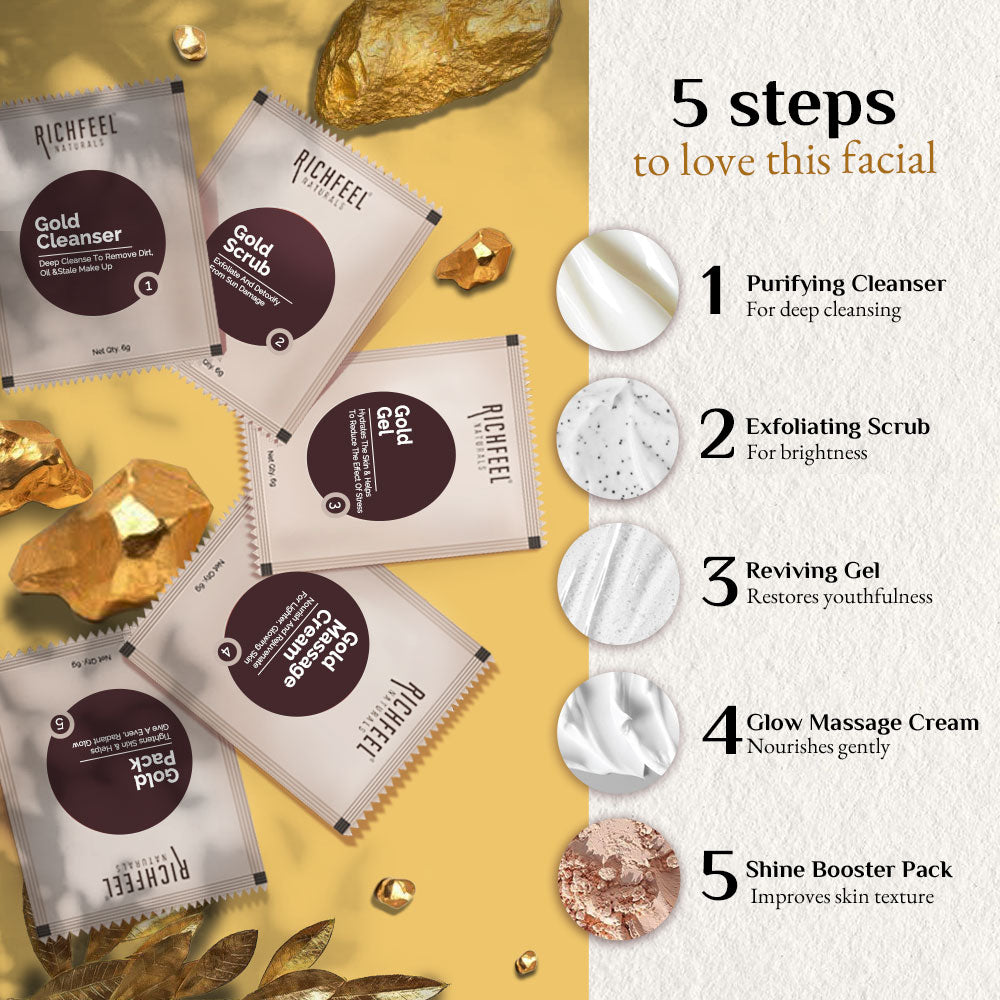 Richfeel Gold Facial Kit 30 g – richfeelnaturals.com