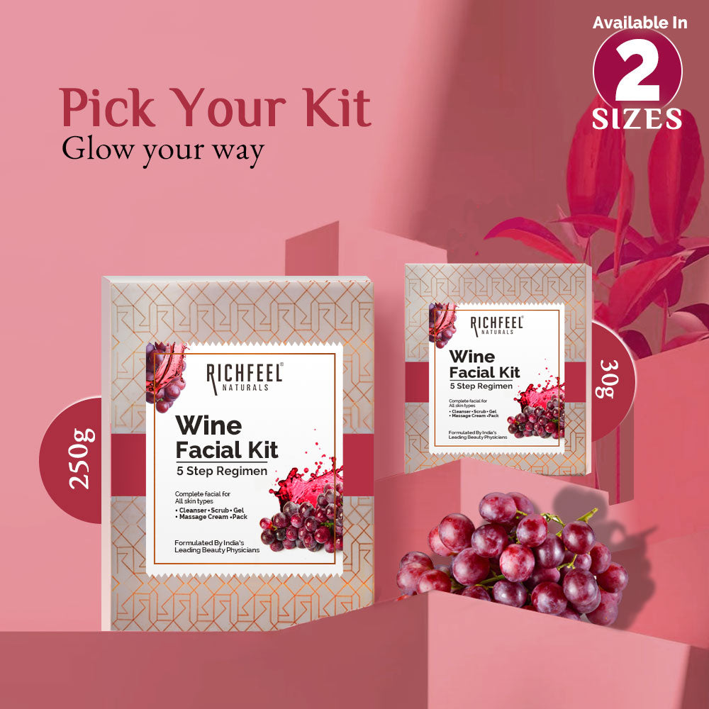 Richfeel Wine Facial Kit 250 gm – richfeelnaturals.com