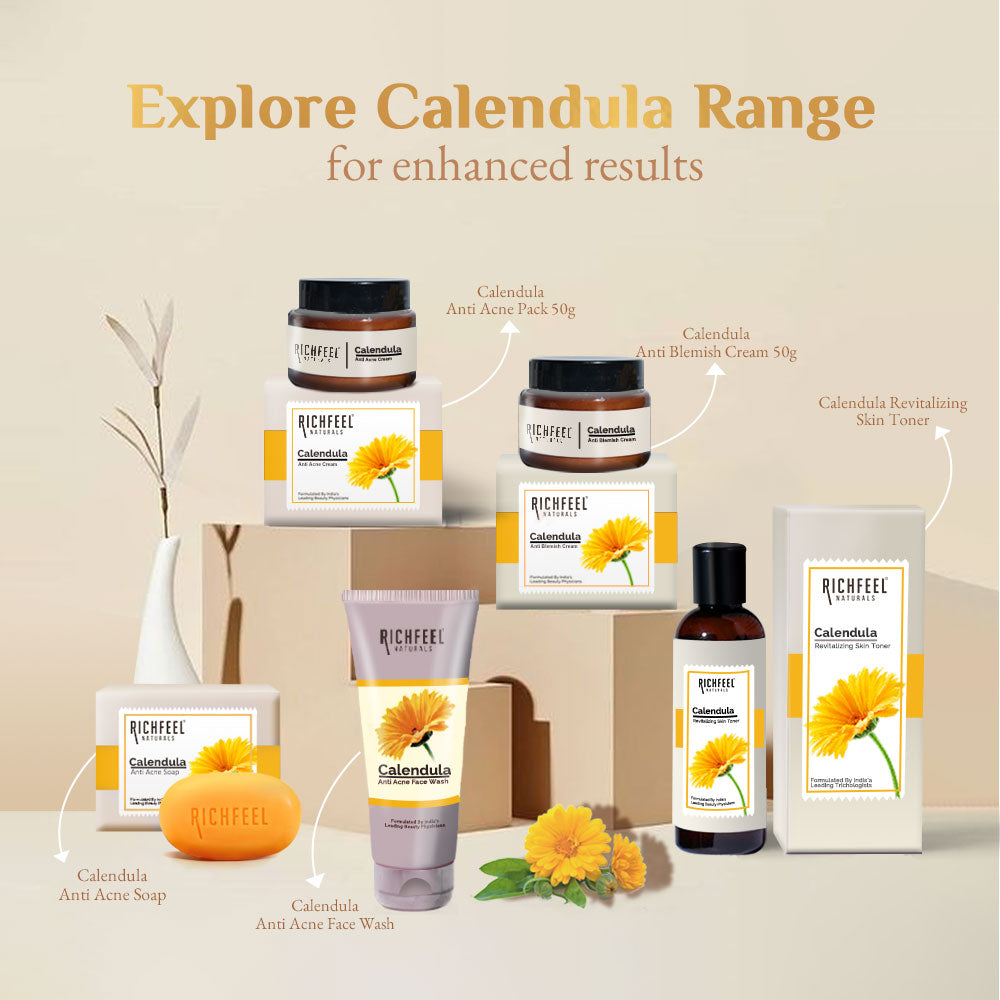 Richfeel Calendula Anti Acne Soap 75 G Pack of 8 – richfeelnaturals.com