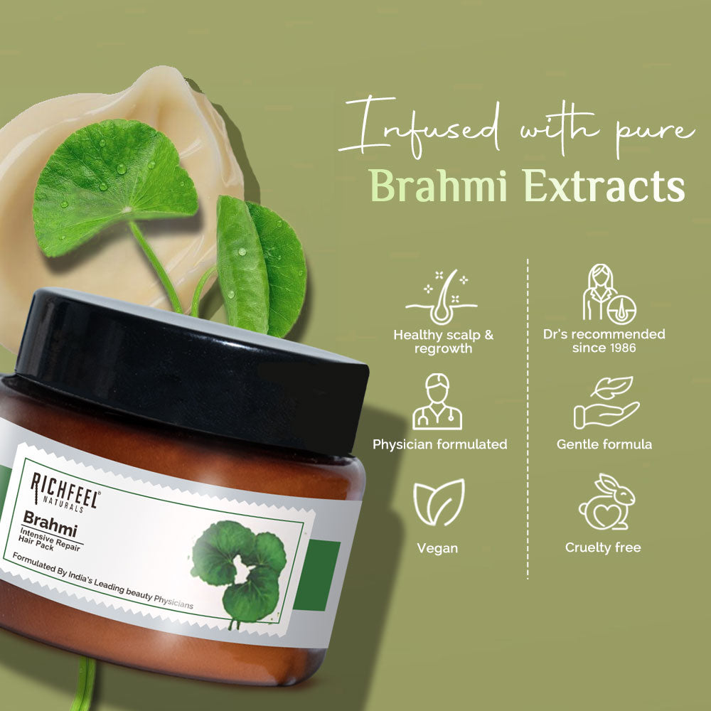 Richfeel Brahmi Intensive Repair Hair Pack 100 g – richfeelnaturals.com