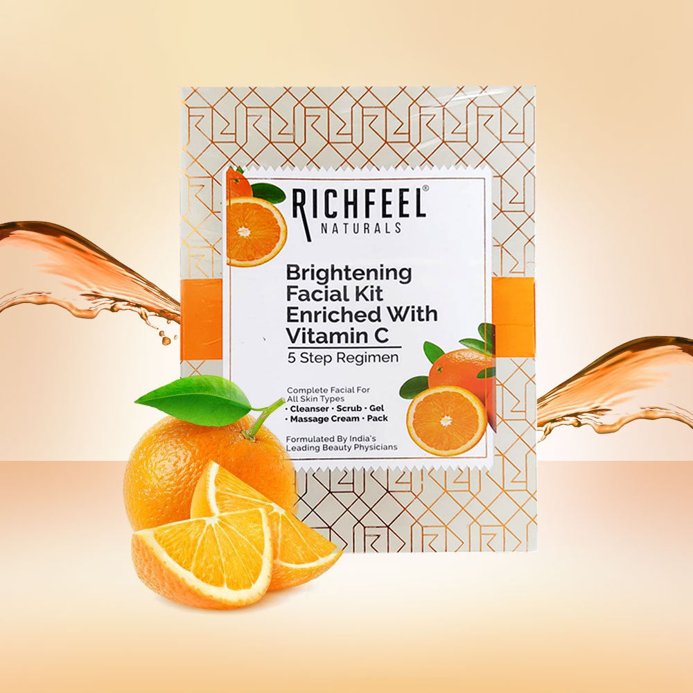 Richfeel Brightening Facial Kit Enriched With Vitamin C 250 gm ...